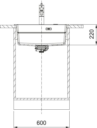 FRANKE Drez KNG PRO O 610-53 onyx | Démos trade, s.r.o.